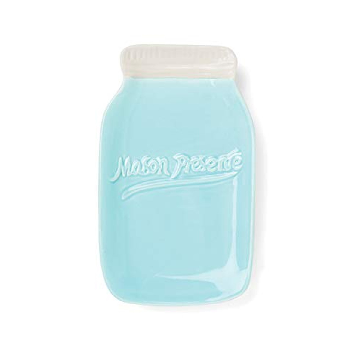 Fox Run Ceramic Mason Jar Spoon Rest, Blue