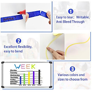 EDSRDRUS Thin Painters Tape 1/8, 1/4, 1/2 inch Width Painter Tape Paint Tape Masking Tape Pinstriping Tape, DIY Art TapeSmart Selection, 3" Large Core…