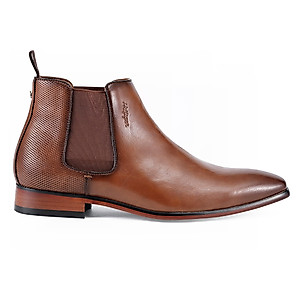 Tommy Hilfiger Mens Sesame Boot Medium Brown Burnished 10.5M