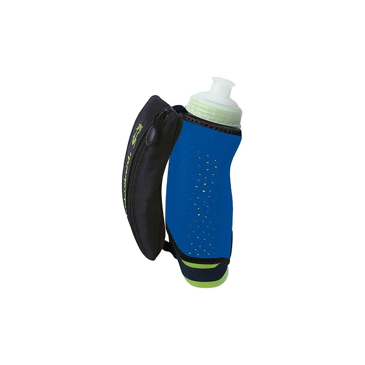 Amphipod Insulated Hydraform Thermal-Lite 12oz. Handheld Water Bottle with Zipper Pouch and Push-pull Cap (Blue)