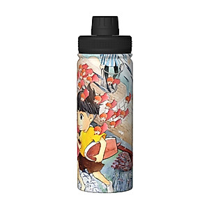 LOUNDY Ponyo and Sosuke 18 oz Tumblers Stainless Steel Vacuum Insulated Coffee Mug Water Bottle Drinking Cup