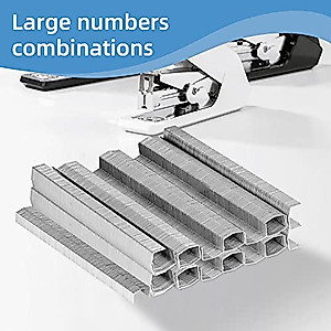 30000 Pieces B8 Crown Staples Standard Staples Heavy Duty Staples 1/4 Inch Leg Length for B8 Staplers Home School Office
