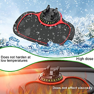 YCNASSS Multifunction Car Anti-Slip Mat Auto Phone Holder, Car Phone Mount Silicone Car Pad Mat, Universal Multifunction Car Dashboard Mat with Phone Holder for Phones, Keys, Gadgets