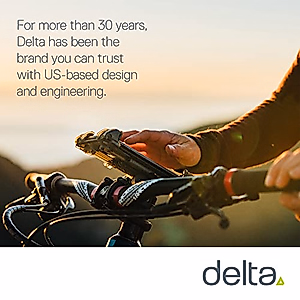 Hefty Bike Phone Mount by Delta Cycle - Premium Universal Bicycle Smartphone Holder Adjusts to Any Handlebar & Fits Any Phone or iPhones - Easily Accessible On The Go - Hands-Free Access