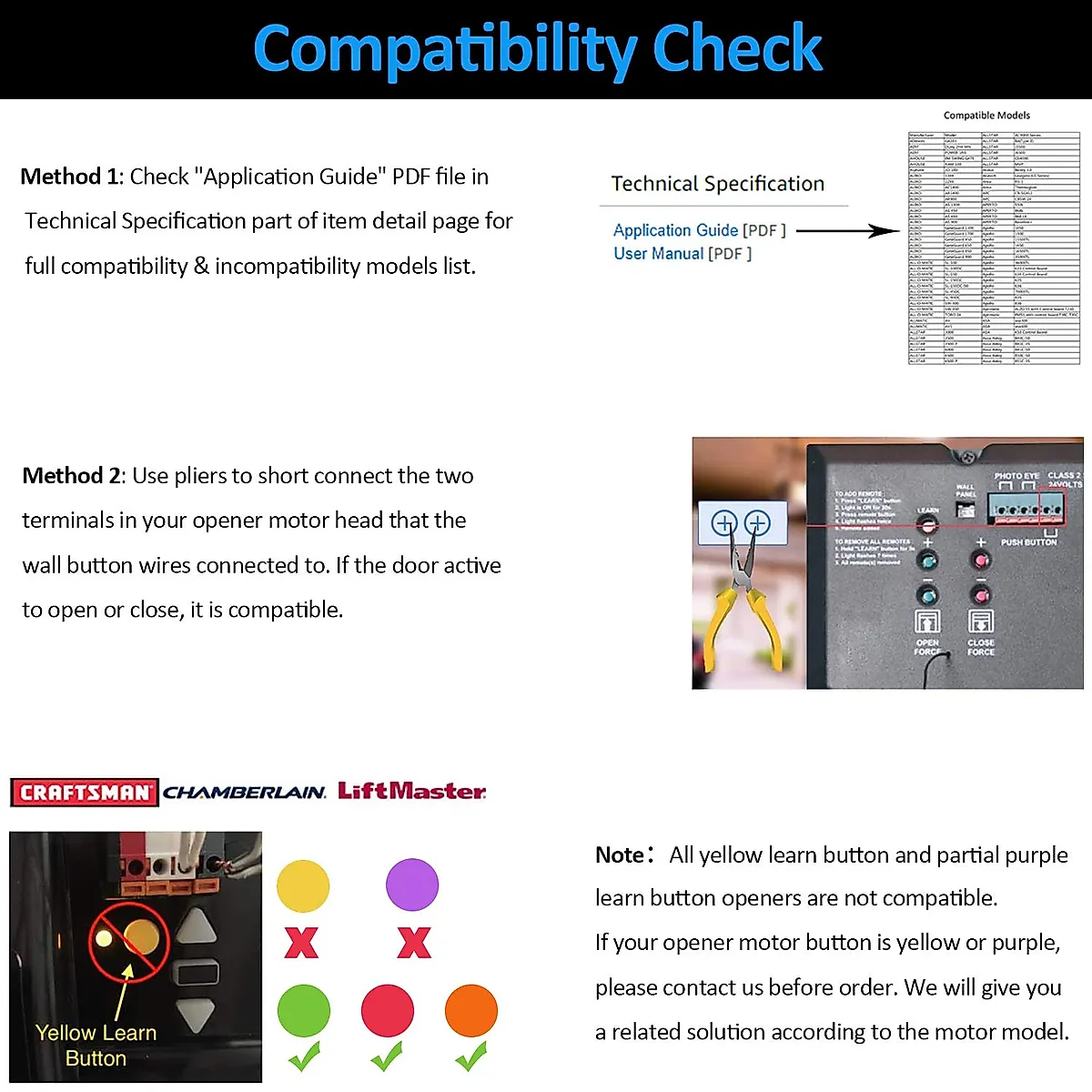 Smart WiFi Garage Door Opener Remote Controller, Smartphone App Control, Compatible with Alexa, Google Assistant and IFTTT, No Hub Required