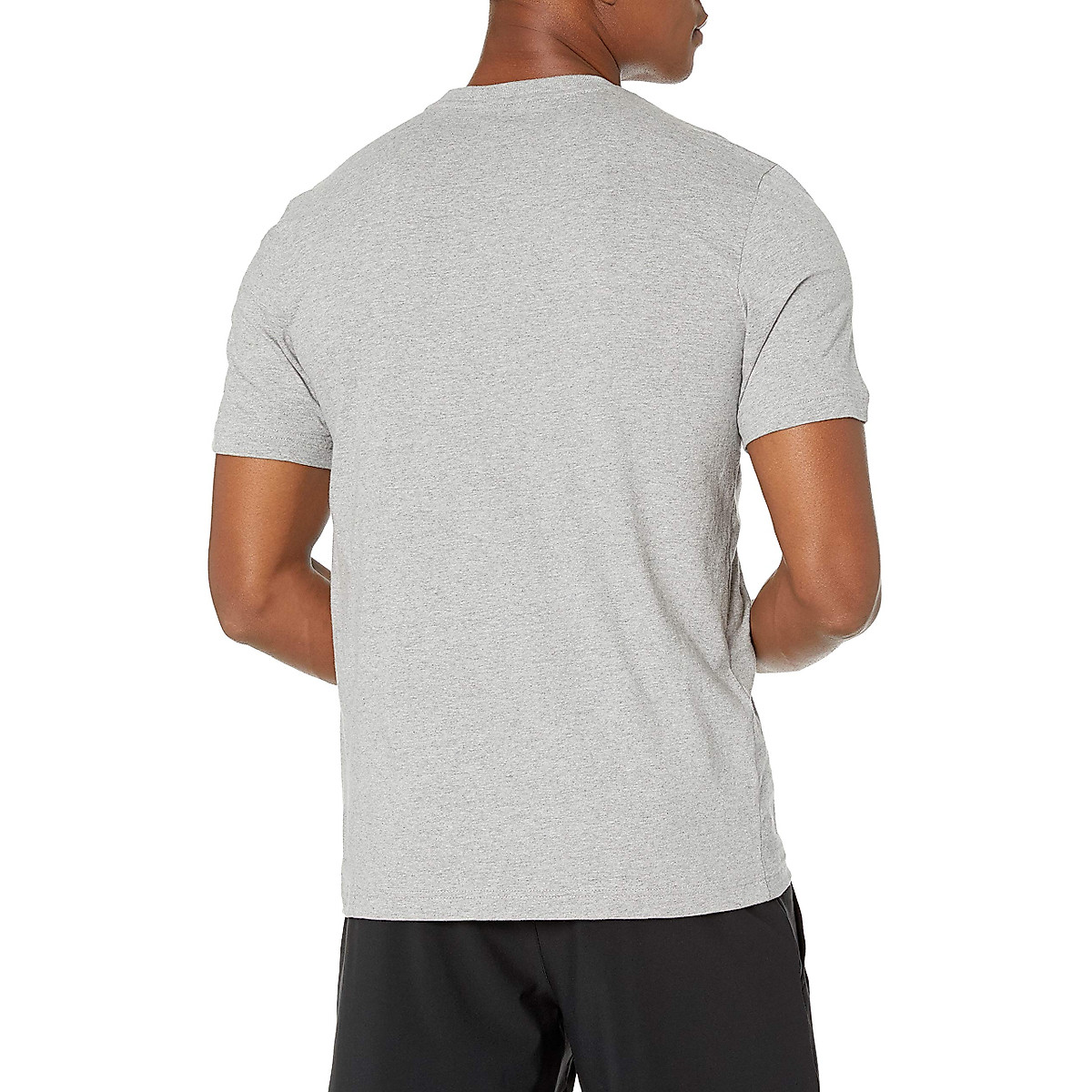 adidas Linear Graphic Tee, Medium Grey Heather/Medium Grey Heather, XX-Large