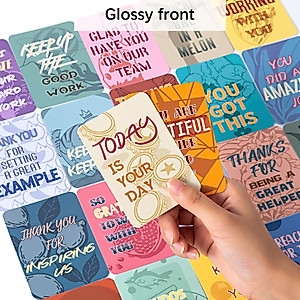 HOMANGA 50 Unique Motivational Cards for Employees, Gratitude, Employee Appreciation Cards, Kindness Thank You Notes for Coworkers, Affirmations Cards for Employees, Coworkers, Teachers, Boss