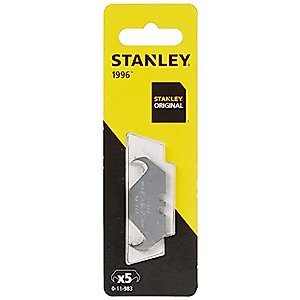 Stanley 0-11-983 unperforated Trimming Knife Blade "1996" (5 piece), Silver