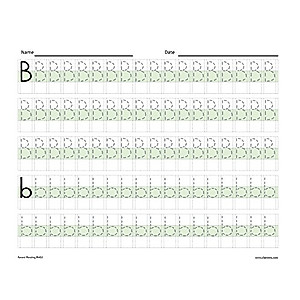 Channie’s Easy Peasy Alphabet Tracing & Writing Pad, Practice Handwriting & Printing Workbook; 2-Pack Contains Total of 160 Pages Front & Back, 80 Sheets, Grades Pre-K - 1st, Size 8.5” x 11”, 2-Pack