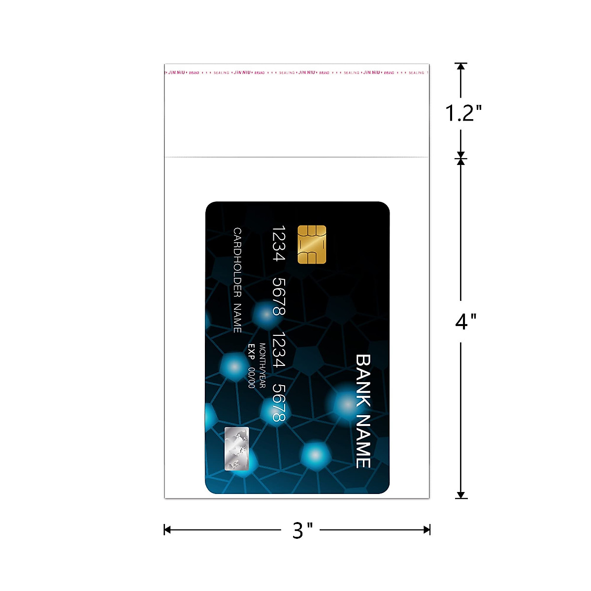 EachDusto 3"x4" Self Adhesive Cellophane Bags Tiny Self Stick Cello Pouch 500pcs Clear OPP Poly Glassine Baggies 2mil for Cookie Seeds Beads Powder Candy Lipstick Cards Earrings Biscuits