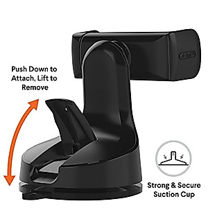 Kenu Airbase Pro Car Phone Mount for Dashboard and Windshield - Desk Phone Stand - 360 Degree Rotation - Grips Expand to 3.6 Inches - Elegant Design - Fits Latest iPhones, Samsung, and Android Phones