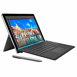 Microsoft Surface Pro 4 12.3" Touchscreen PixelSense 2736 x 1824 Laptop Bundle, Intel Core M3 Processor, 4GB RAM, 128GB SSD, Click-in Keyboard, Pen, Windows 10 Professional