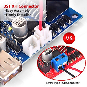 OSOYOO 4WD L298N Motor Driver Board Dual H Bridge DC JST Connectors for Robotic Smart Car for Arduino Rapsberry Pi 3 3b 4b