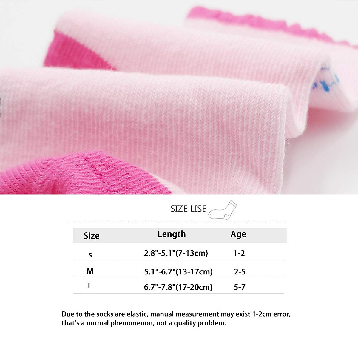Zumou Toddler Kids Little Girls Cute Cotton Crew Socks 10 Pack Years (M (3-5T) / Toddler, Cute)