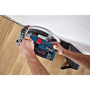 Bosch PROFACTOR GKT18V-20GCL14 18V Cordless 5-1/2 In. Track Saw Kit with BiTurbo Brushless Technology and Plunge Action with Tracks and Connector Kit