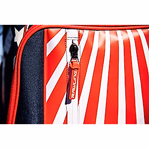 Rawlings | LEGION Backpack Equipment Bag | Baseball & Softball | Red/White/Blue