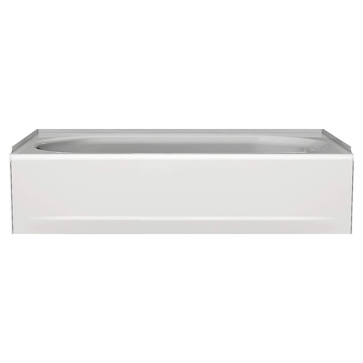 American Standard 2392202ICH.020 Princeton 60 in. x 30 in. Americast Above-Floor Rough-In Bathtub with Left Drain and Built-In Overflow, White