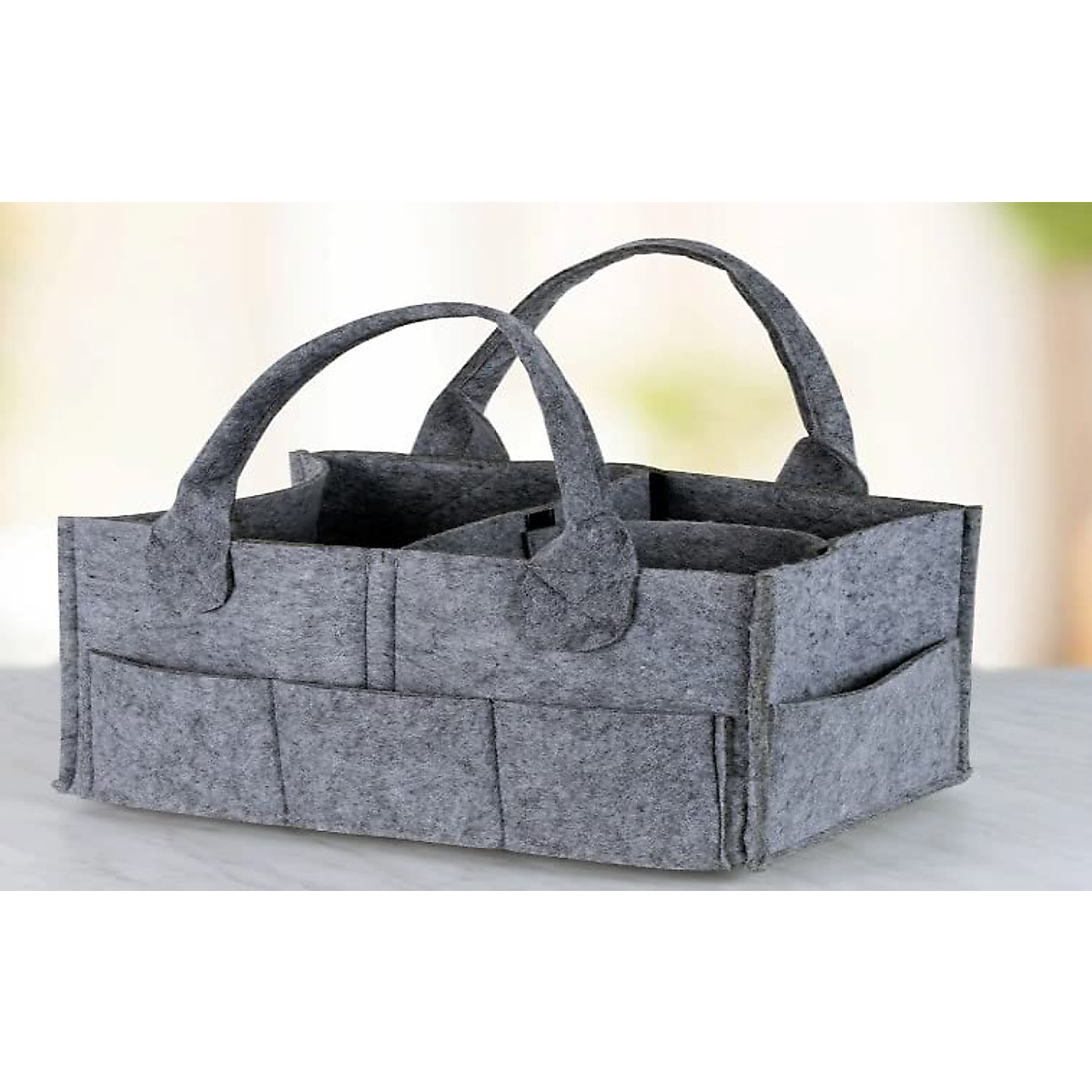 Baby Diaper Caddy – Nursery Organizer – Diapers baby wipes Organizer – Storage Caddy - newborn Storage baby diaper Organizer - Easily portable diaper organizer - baby care bag