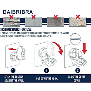 Suction Cup Shower Head Holder Wall Mount - Different Positions Handheld Shower Head Holder relocatable and Adjustable - Handheld Shower Head Holder for People with Handicap or Short Stature.