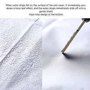 OUKENS Waterproof Bike Cover, Mountain Bike Dust Cover Thickened Rainproof Cover for Motorcycle Electric Bike Grey