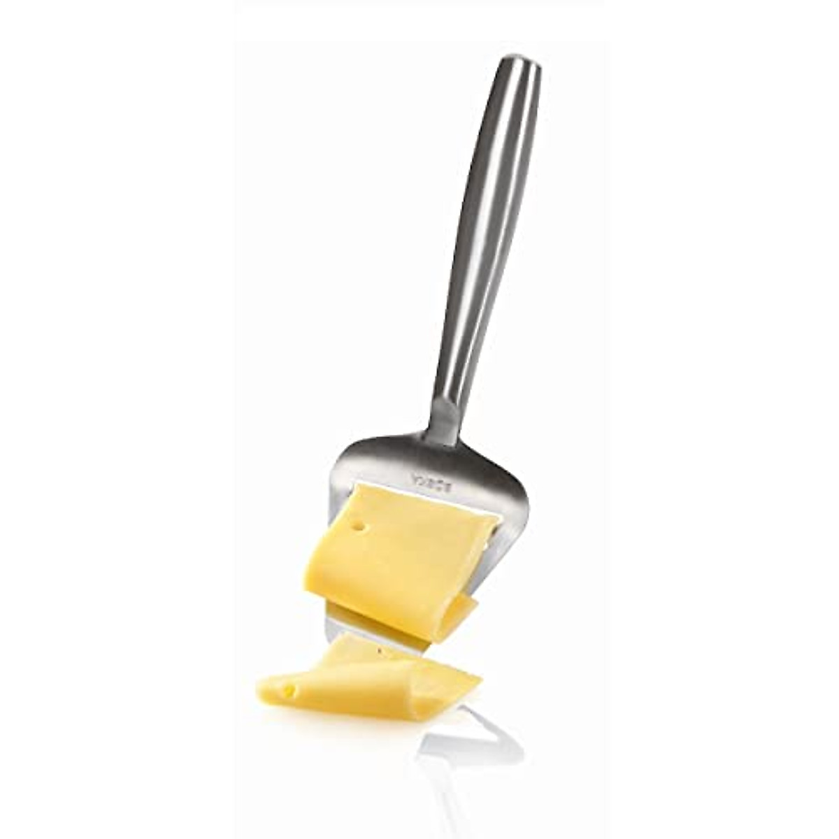 BOSKA Stainless Steel Cheese Slicer - Copenhagen For All Types of Cheese - Multi-Functional Cheese Slicer - Handheld Slicer - Silver Non-Stick - Dishwasher Safe - For Kitchen Cooking