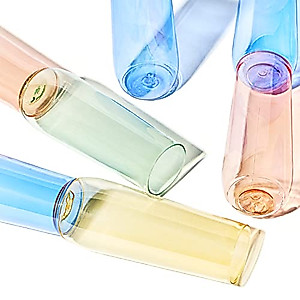 TOSSWARE POP 9oz Flute - Color Series SET OF 12, Premium Quality, Recyclable, Unbreakable & Crystal Clear Plastic Champagne Glasses