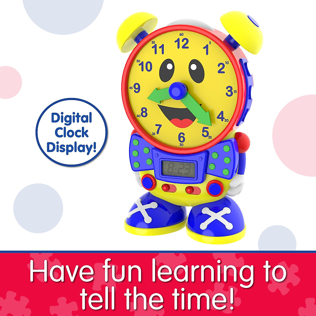 The Learning Journey Telly The Teaching Time Clock - Electronic Analog & Digital Time Telling Aid with Two Quiz Modes & Night Light - Telling Time Teaching Clock - Award Winning Toys