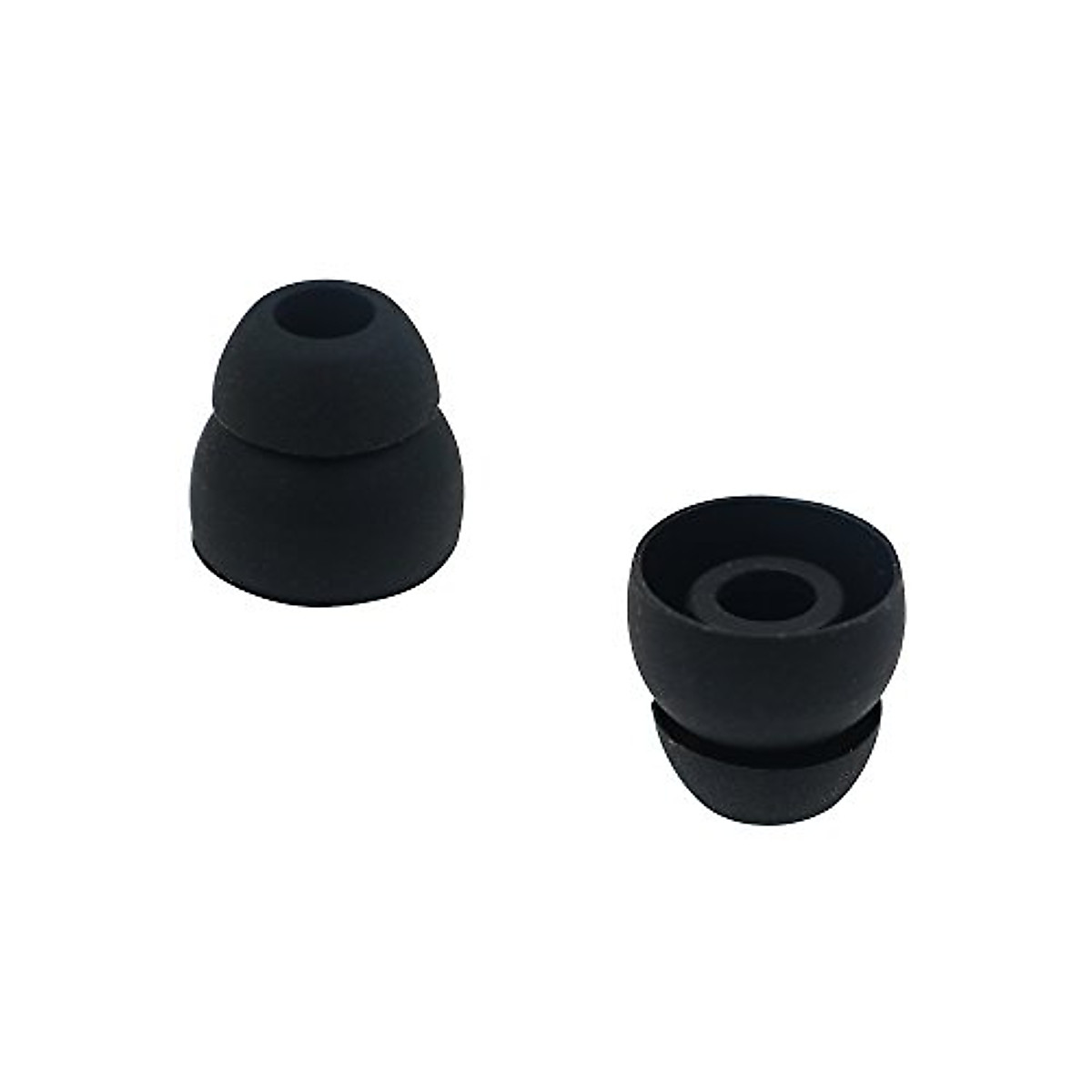 ALXCD Ear Tips for Powerbeats2 Wireless Headphone, SML 3 Size 6 Pair Silicone Replacement Earbud Tips & 2 Pair Double Flange Ear Tip Cushion, Fit for Beats Powerbeats 2 Wireless [8 Pair](Black/White)