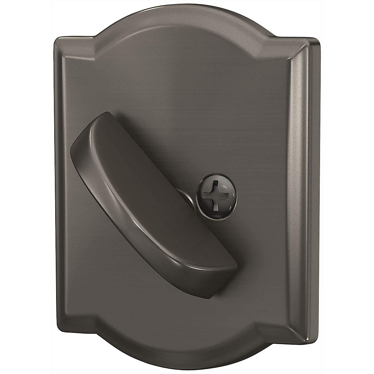 SCHLAGE Lock Company B60CAM622 Series Deadbolt Camelot Rose Single Cylinder Deadbolt, Matte Black