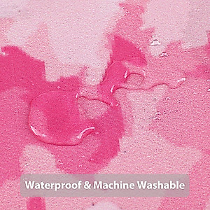 Beda Home Jungle Theme Shower Curtain, Flamingo with Tropical Floral Digital Printed Shower Curtain. 70Wx72L Inches Waterproof Cloth Fabric Machine Washable, suit for Bathroom Bathtub Decoration.