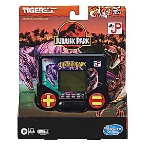 Tiger Electronics Jurassic Park Electronic LCD Video Game, Retro-Inspired 1-Player Handheld Game, Ages 8 and Up