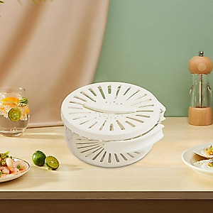 YWJLQH Drain Basket Keeper Container Reusable with Handle Washing Basin Fruits Saver Fruit Drainer Bowl for Strawberry Fruits Grapes, White