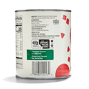 365 by Whole Foods Market, Tomatoes Diced Fire Roasted Organic, 28 Ounce