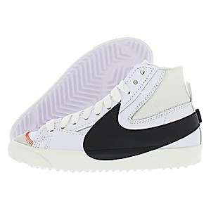 Nike Blazer Mid '77 Jumbo Unisex Shoes Size 8, Color: White/Black/Pearl White