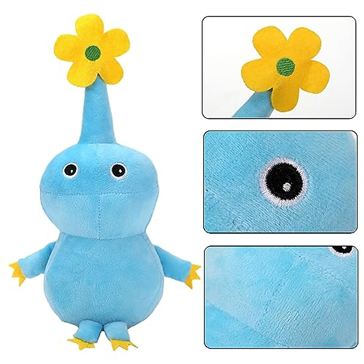 MKWIFKU 4 PCS Pikmin Plush, 2023 New Pikmin Plush Toy Stuffed Animal PlushieDoll Toys Collectible Gifts for Kids Fans Birthday