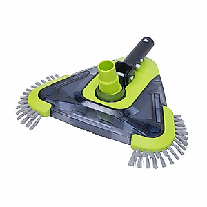 urchindj Pool Vacuum Head, Professional Pool Vacuum Head with Weighted Body & Triangle Shape, Heavy Duty Pool Vacuum Heads for Inground Pools with Universal Hose Adapter (Safe to Vinyl Liner Pool)