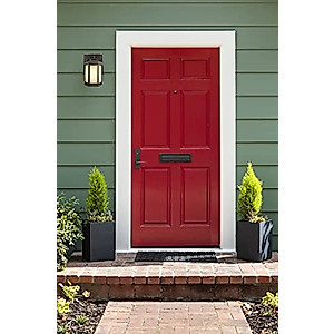 Design House 514992-LED Oil Rubbed Bronze LED Bennett Traditional Wall Mount 1-Light Indoor/Outdoor Dimmable with Amber Glass for Porch Entryway Patio Garage