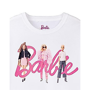 Barbie Women's Pink Logo T-Shirt | Iconic Brand | Fashionable Character Design | Comfortable Fit Movie Merchandise Gift - Medium