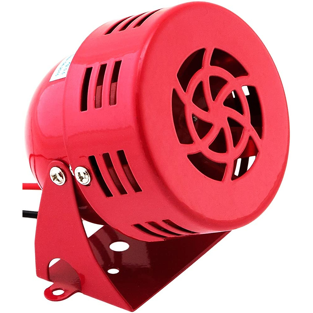 Vixen Horns Loud Electric Motor Driven Horn/Alarm/Siren (Air Raid) Small/Compact Red 12V VXS-9050C
