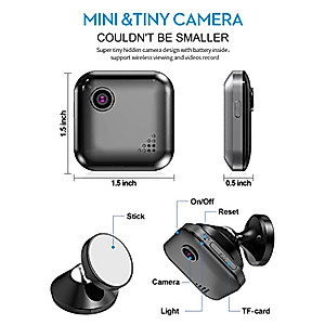 gamvozova Hidden Camera,1080P Small WiFi Camera for Home Security,Mini Spy Camera with Video,Phone app,Wireless Seceret Security Camera for Nanny Pet Indoor and Outdoor