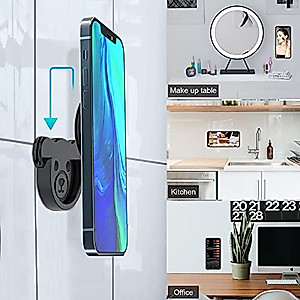 TOPGO Socket Car Mount for Phone Holder Cute Bear Style Silicone Grip Stand with Phone line Clasp for Collapsible Socket User Used on Dashboard, Home, Office, Kitchen, Desk, Wall (Black) 3 Pack