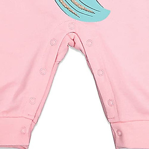 Disney Princess Ariel Infant Baby Girls French Terry Snap Sleeveless Romper & Headband 12 Months