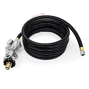 PERTF Two Stage Propane Regulator with 12ft Propane Hose for Mr Heater F273684,Heaters, Barbecue Grills, Gas Generators, Fire pits, RVS, Propane Fireplaces