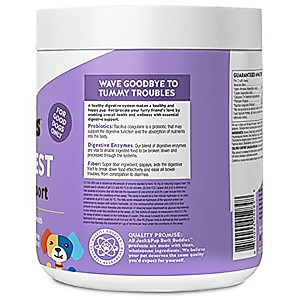 Jack&Pup Probiotic Chews for Dogs - Dog Probiotic Chews Small and Medium - Pro-Digest Bark Buddies (Up to 40 lbs) Puppy Probiotic Dog Chews, Pet Probiotics for Dogs - Probiotics for Puppies (60ct)
