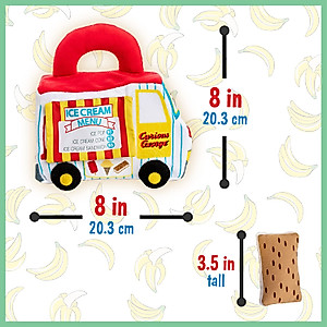 KIDS PREFERRED Curious George Ice Cream Truck Playset with Music and Plush Toys
