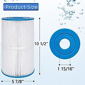 JUWO PWK30 Hot Tub Filters Replace for Watkins 31489 Hot Spring Spa, Pleatco PWK30, Unicel C-6430, Filbur FC-3915 Spa Filters, Pack of 2