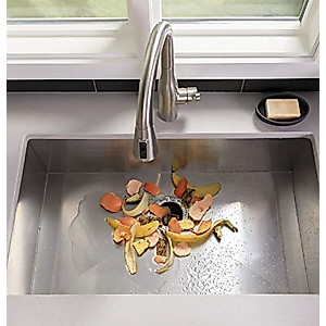 GE Continuous Feed Garbage Disposal, 3/4 Horsepower & 2,700+ RPM, Good for Grinding: Small Bones, Vegetable Peels, & Fruit Pits, Easy Install Kit Included, Non-Corded, GFC720N