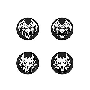 PlayVital Thumb Grip Caps for ps5/4 Controller, Silicone Analog Stick Caps Cover for Xbox Series X/S, Thumbstick Caps for Switch Pro Controller - Lich Demons