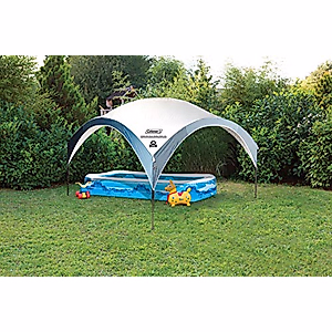 Coleman Gazebo, Fastpitch Shelter XL for Garden and Camping, Sturdy Steel Construction, Large Tent, Portable Sun Shelter with Protection SPF 50, White, XL - 4.5 x 4.5 m