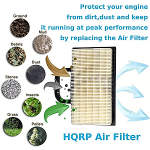 HQRP Filter Cartridge with Pre-Cleaner Compatible with Briggs&Stratton 445500, 445577, 445600, 445677, 445700, 445777, 445800, 445877, 446600, 446677, 446700, 446777 Series Engines